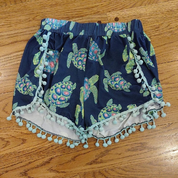 Simply Southern | Shorts | Simply Southern Navy Turtle Print Shorts ...